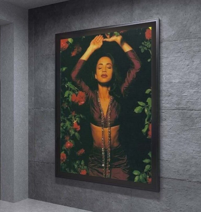 Singer Sade Adu Flower Poster Gift For Home Decor - Teeneon
