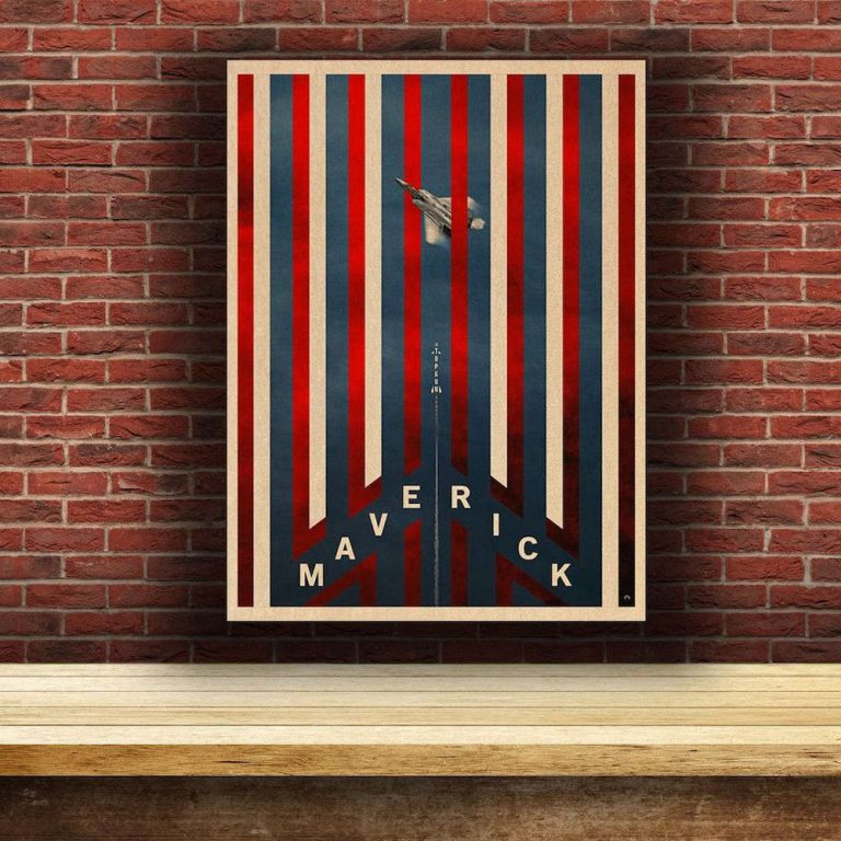 Top Gun Retro Poster for Home Decor Gift, Kraft Paper Print, Movie Wall ...