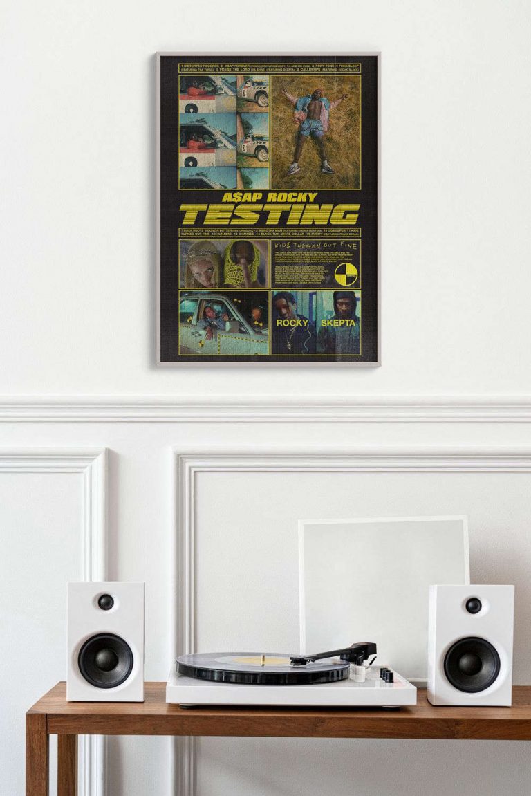 ASAP Rocky 'TESTING' Poster for Home Decor Gift, Album Cover Poster for ...