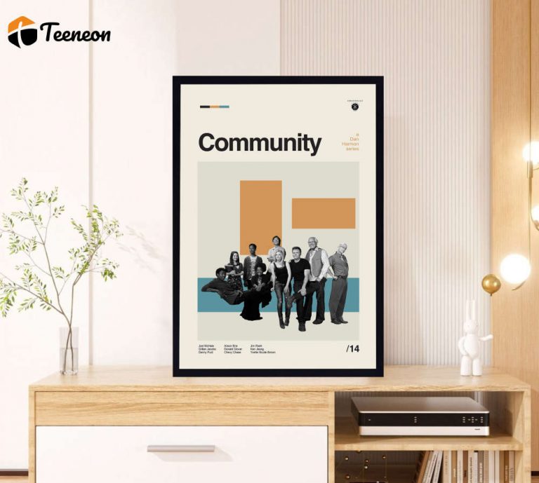 Community Movie - Dan Harmon - Retro Movie Poster for Home Decor Gift - Minimalist Art - Vintage ...