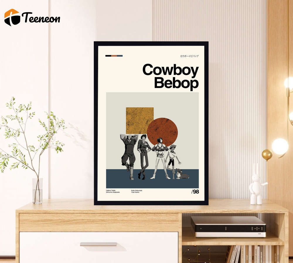 Cowboy Bebop Movie - Yoko Kanno - Retro Movie Poster for Home Decor Gift - Minimalist Art ...