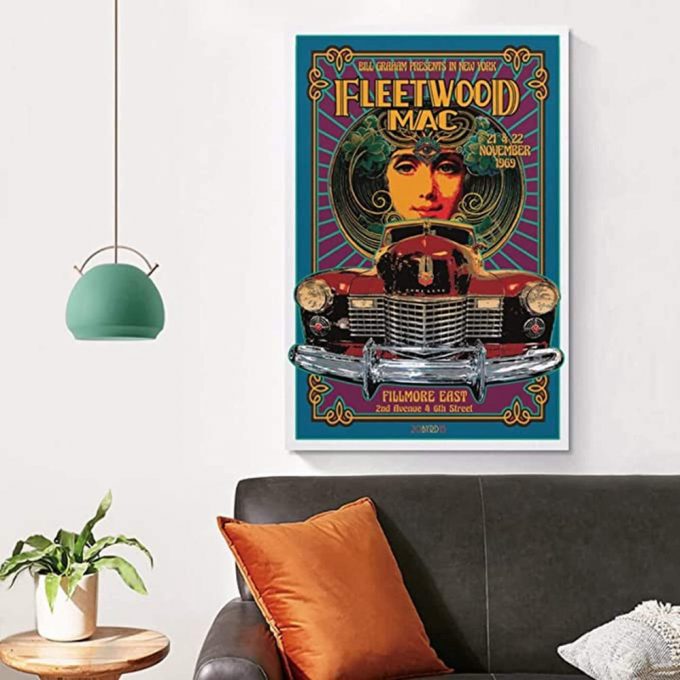 Vintage Fleetwood Mac Gift Poster for Home Decor Gift - Teeneon
