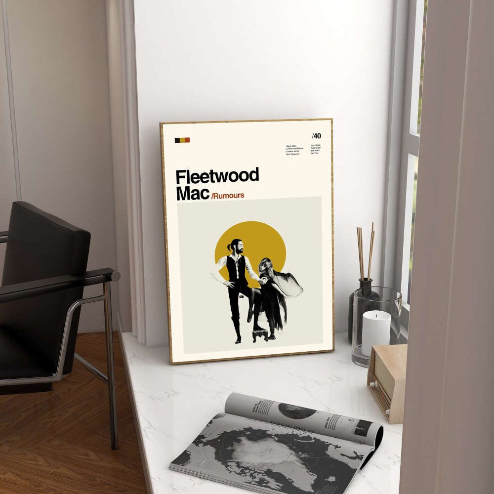 Vintage Fleetwood Mac Gift Poster for Home Decor Gift - Teeneon