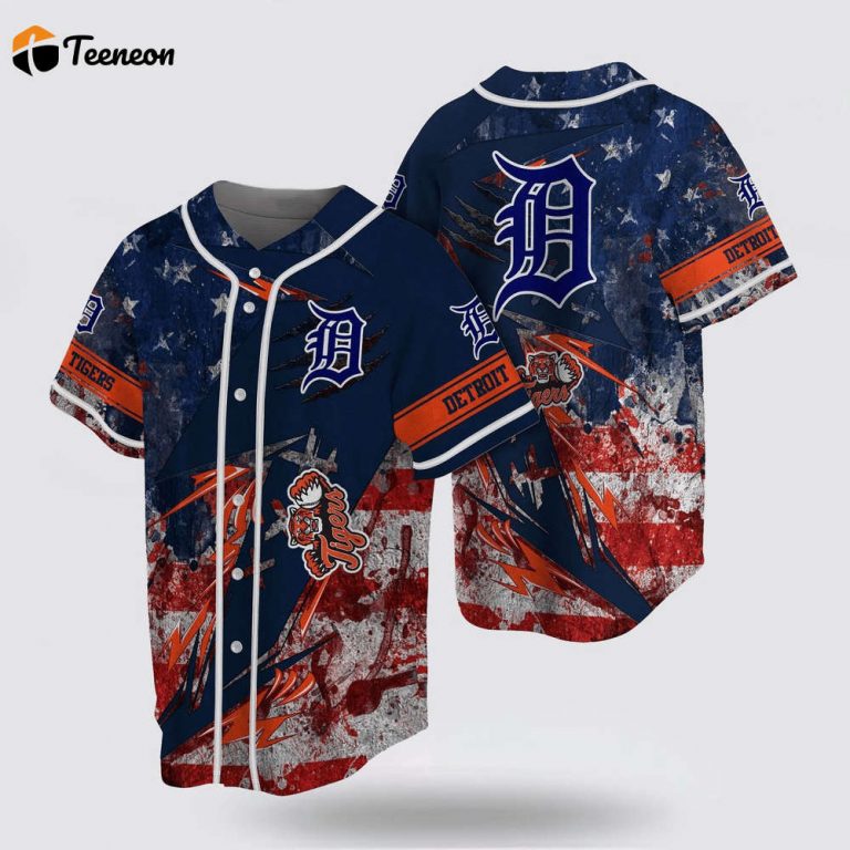 MLB Detroit Tigers Baseball Jersey Skull An Icon Of Personal Style And ...