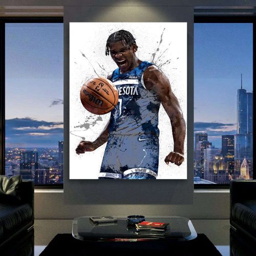 Minnesota Timberwolves Anthony Edwards Poster: Perfect Home Decor Gift ...