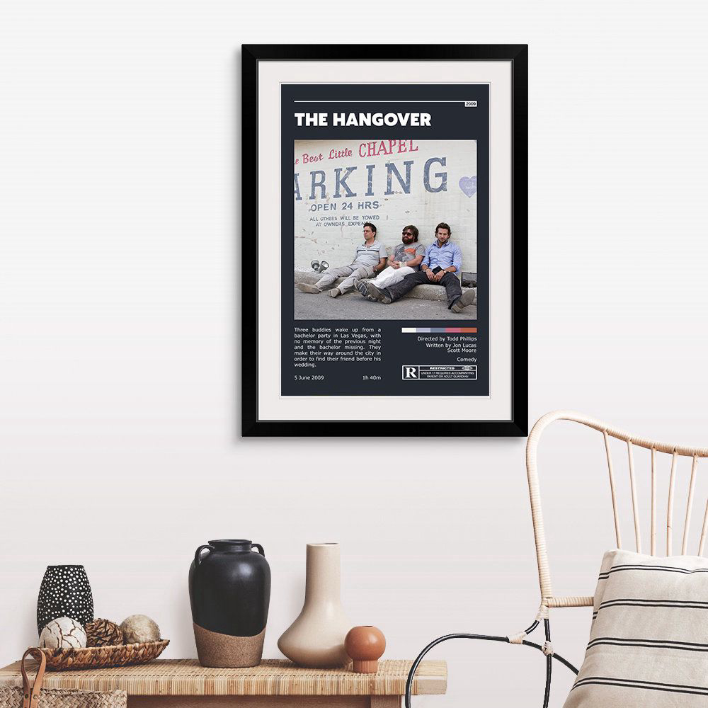 Vintage Hangover Movie Poster: Retro Home Decor Gift Print Minimalist ...