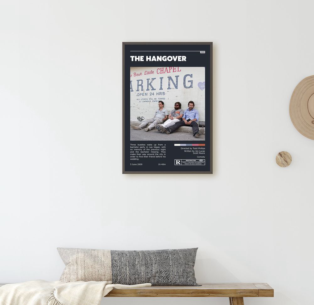 Vintage Hangover Movie Poster: Retro Home Decor Gift Print Minimalist ...