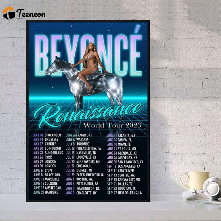 Beyonce 2023 Renaissance World Tour Poster for Home Decor Gift - Teeneon