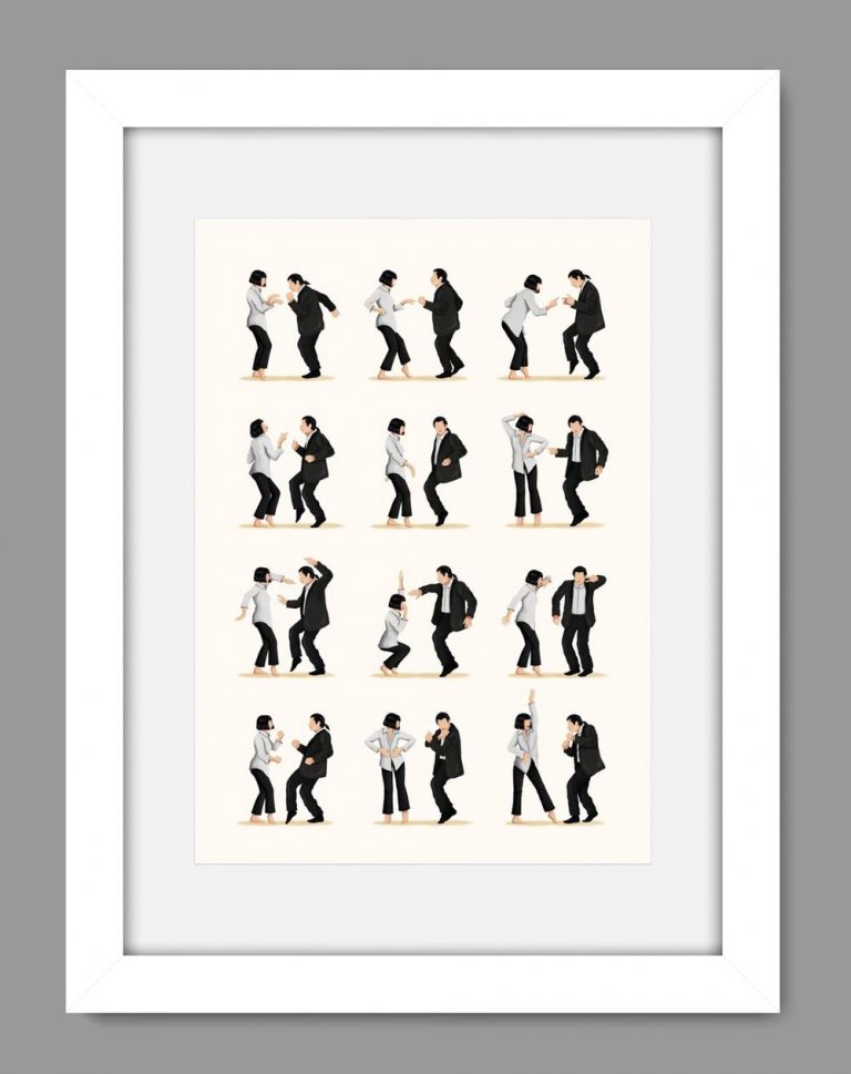 Cool Pulp Fiction dance print, The Dance Poster for Home Decor Gift ...