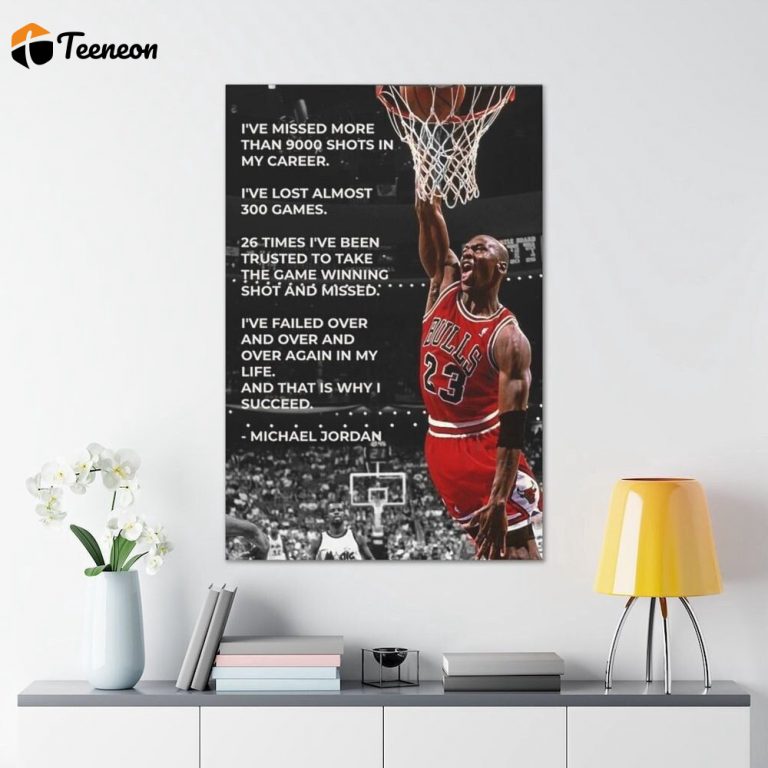 Michael Jordan Poster for Home Decor Gift, Three Peat Champions With ...
