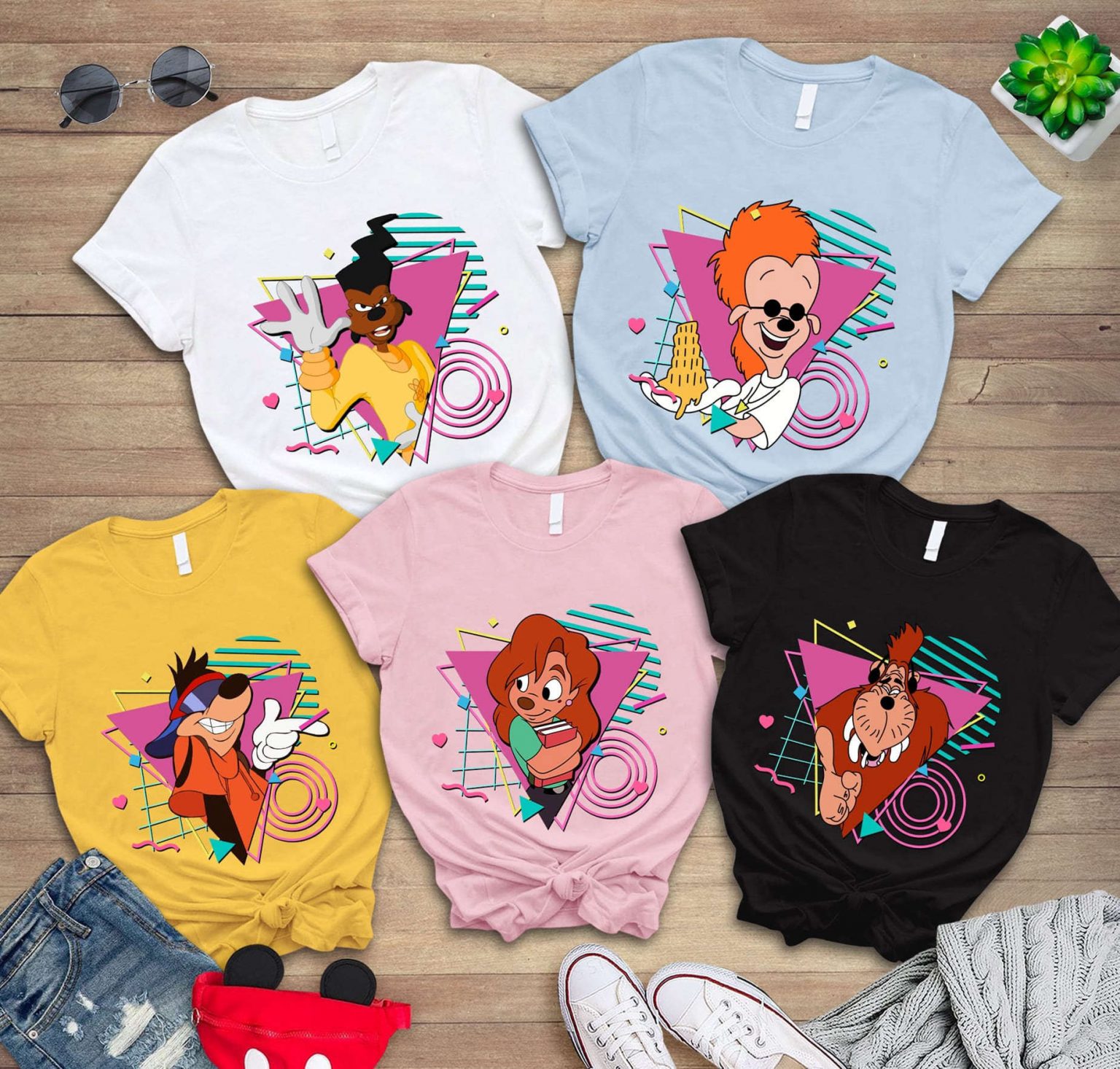 Vintage 90s Goofy Movie Shirt - Max Roxanne Powerline Characters - 2023 ...