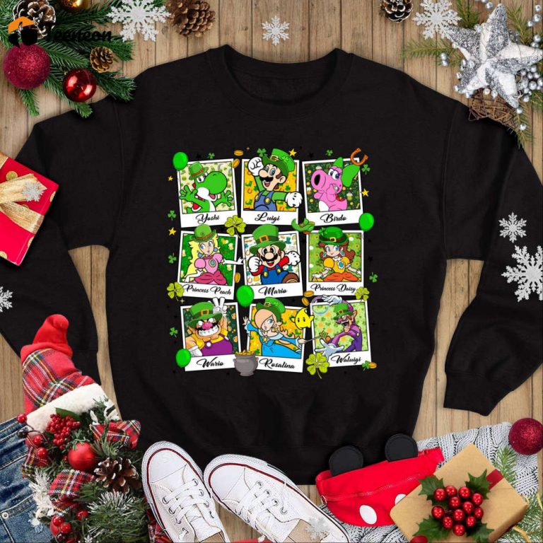 Custom Super Mario Family Shirt Mario Luigi Bowser Peach Gamer Shirt ...