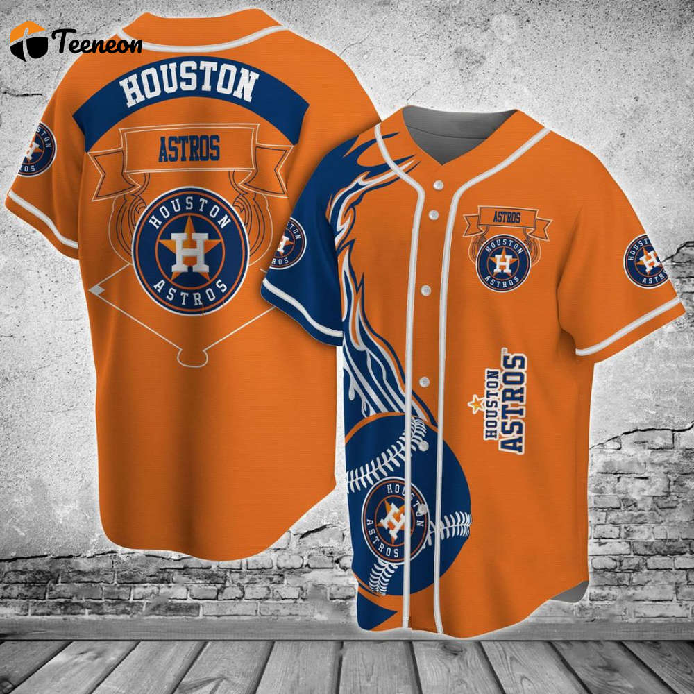 Houston Astros Baseball Jersey - Teeneon