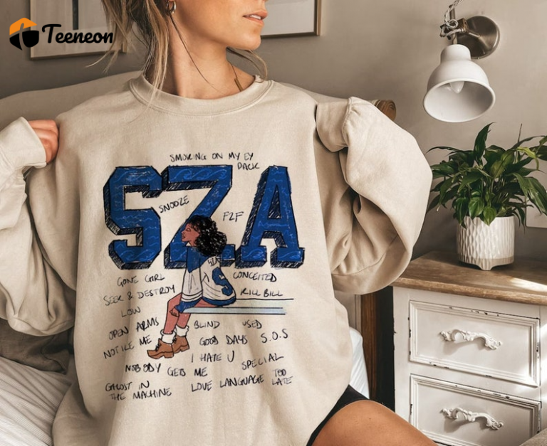 Vintage SZA SOS Album Shirt – Stylish & Authentic SZA Merchandise - Teeneon